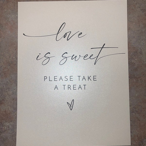 Love is Sweet Sign Printable, Modern Desert Table Sign Sign, Bohemian ...