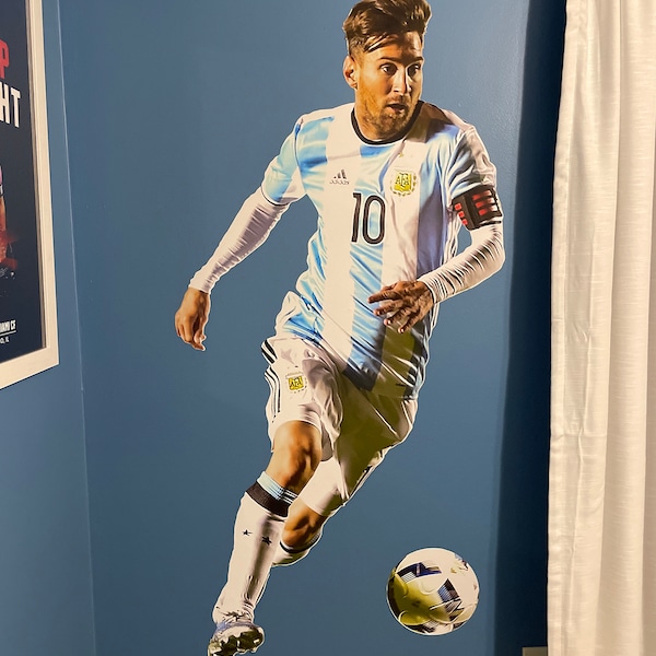 Lionel Messi, Argentina, Soccer, Futbol Fathead Style Wall Decal ...