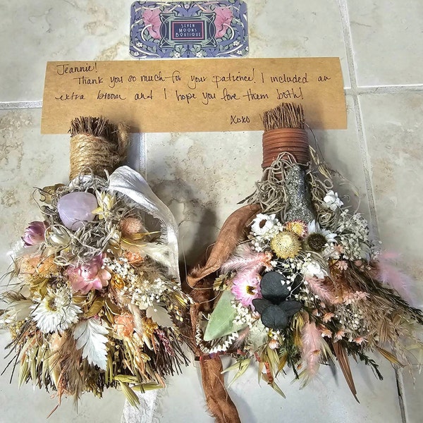 Witch Broom. Floral Broom. Altar Broom. Witchy. Floral Besom. Dried ...