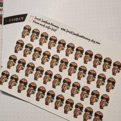 Monthly Personal or Half Letter SMC Birthday Sticker Kit - Etsy