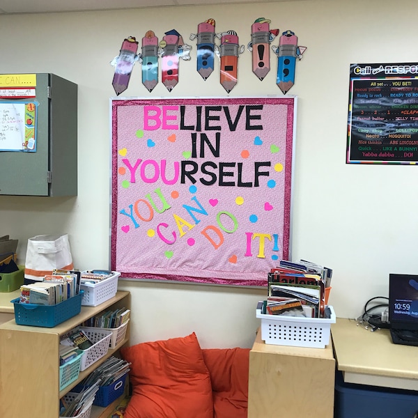 Teacher Ready Made Bulletin Board/believe/elementary School/classroom ...