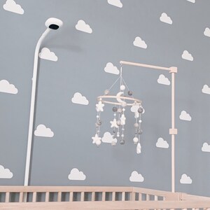 Baby Crib Wooden Mobile Arm Baby Mobile Stand Nursery Mobile - Etsy