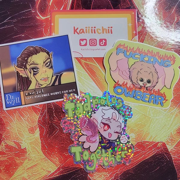 BG3 Inspired Meme Stickers Vol. 2 - Etsy