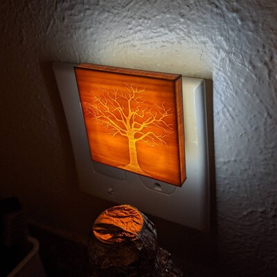 Tree Night Light, Bonsai, Rustic Decor, Tree of Life - Etsy