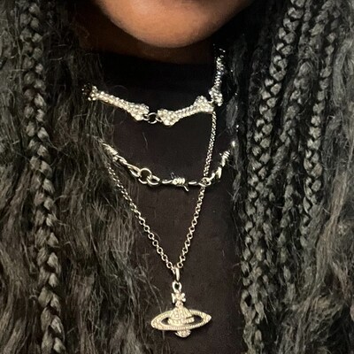 Razor Blade Silver Necklace & Pendent Emo Goth Cool Fashion Rock Tattoo ...