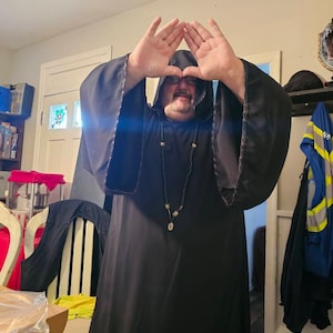 Black Tau Hooded Robe, Robe of a Neophyte, Robe of the Crone, Ritual ...