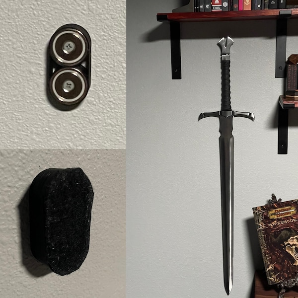 Hidden Sword Hanger - Single Rectangle for Rapier, Dagger, Smallsword ...