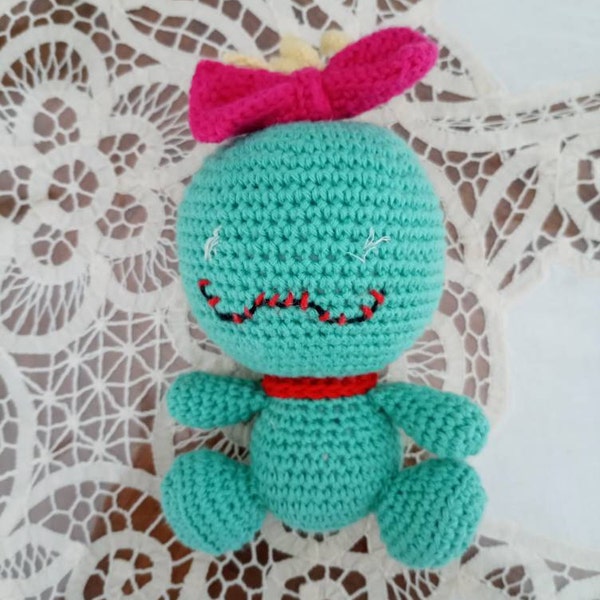 Crochet Pattern of Little Green Doll Amigurumi/ Plushie Doll/ Bagcharm ...