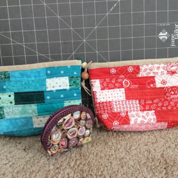 PDF Pattern Bundle - Quilted Notions Pouch and Patchwork Project Pouch ...