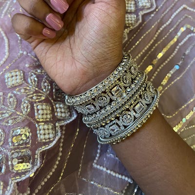 Rainbow Bangle Stack - Etsy