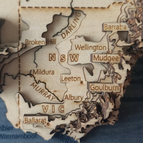 Arizona Wooden Contour Map | Retirement Gift for Nature Lovers - Etsy