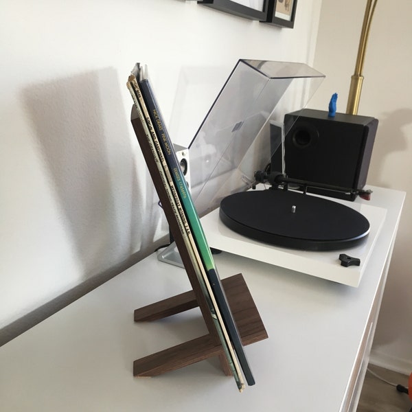 Beautiful LP Holder 1-5lp - Record Stand - Vinyl Hold - Beeswax Finish ...