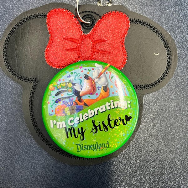 Mouse Keychain Button Holder, Button Backer, Mouse Button Frame, Mouse ...