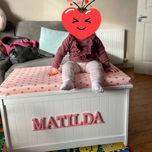 Girls Personalised Toy Box - Etsy