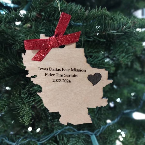 Laser Engraved LDS Mission Map Track Your Missionary's Progress on an ...