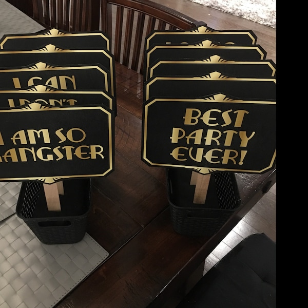 Gangster Party Photo Booth Props Printable PDF. Prohibition Era Party ...