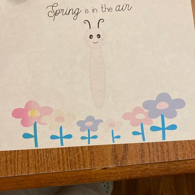 Hello Spring Flower Handprint Craft, Printable Handprint Art, Daycare ...