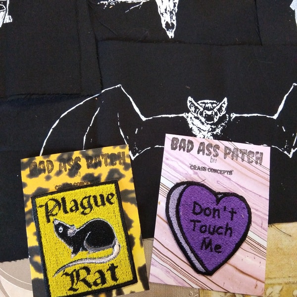 Plague Rat Embroidered Patch - Etsy