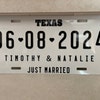Wedding License Plate Just Married Mr and Mrs Wedding Car License Plate ...
