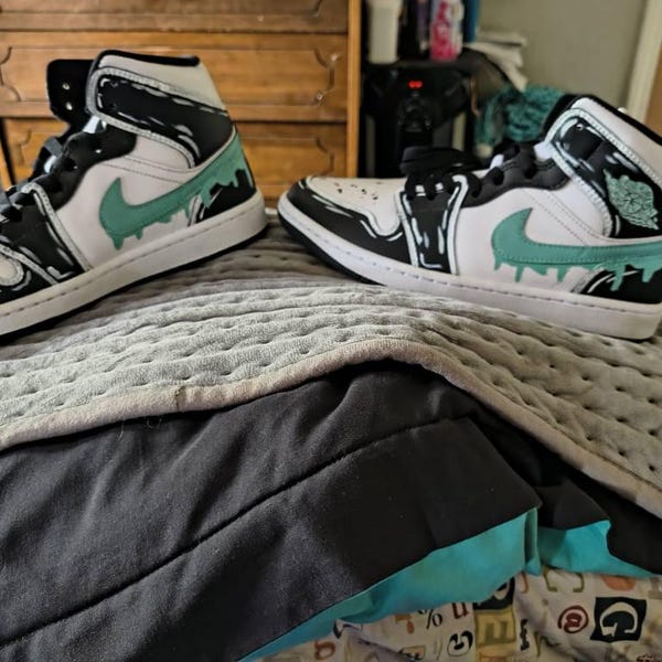 Cartoon Custom Painted Air Jordans - Unique Handpainted Sneakers - Made ...