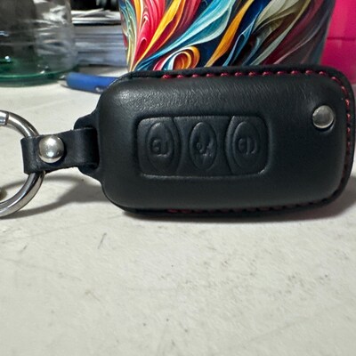 Audi Covered Leather Key Fob Case A1 A3 A4 A5 A8 Q2 Q3 Q5 Q7 RS RS6 RS7 ...
