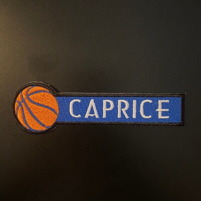 Custom Embroider Basketball Name Tag - Etsy