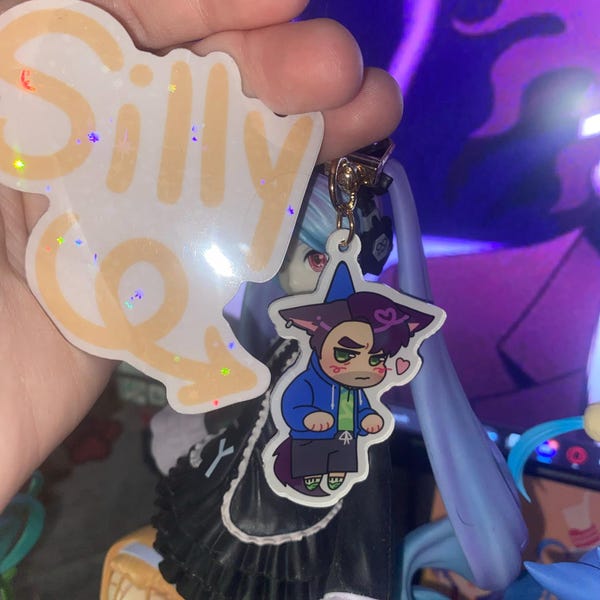 SDV Stardew Valley Scruff Kitty Acrylic Keychain Charms - Etsy UK