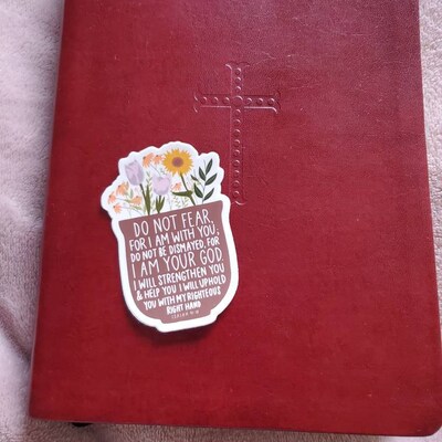 Isaiah 41:10 Sticker Bible Verse Sticker Quote Religious Decals Do Not ...