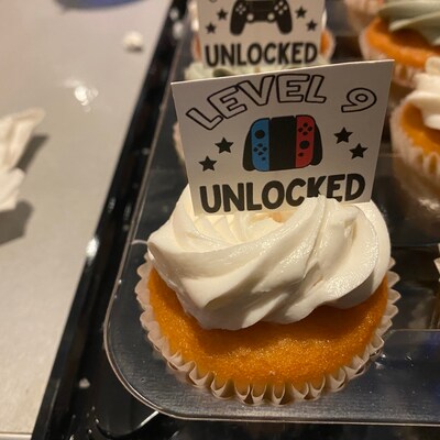 Level 9 Unlocked Svg, Png, Eps, and Dxf Files Video Games Birthday ...