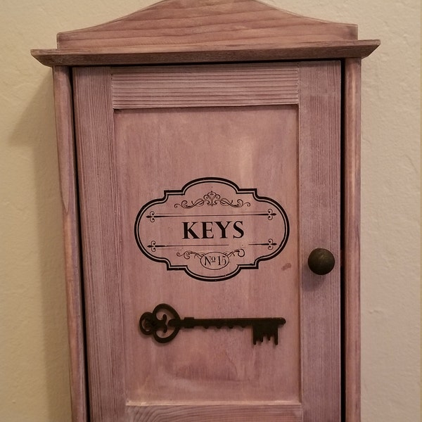 Wooden Key Box, Box Storage Cabinet, Key Organizer, Key Holder, Key Box ...