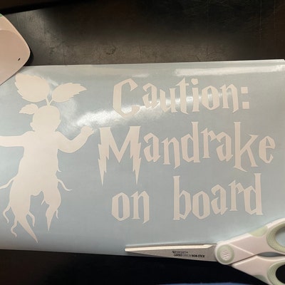 Caution: Mandrake on Board SVG PNG JPG Cut File Silhouette Cricut - Etsy