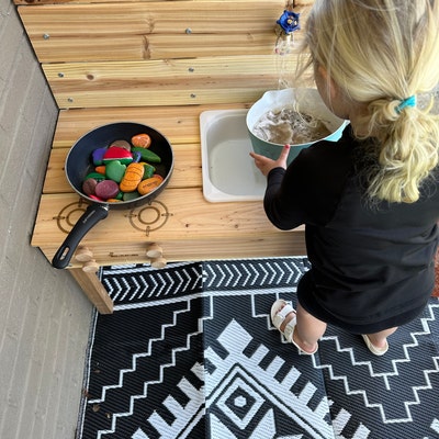 Mud Kitchen, Water Sand Table, Sensory Table, Ikea Flisat, Ikea Trofast ...