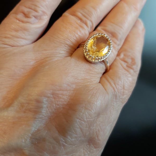 Amazing Smoky Quartz Marquise Ring-november Birthstone-14k Rose Gold ...