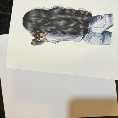 Brown Hair Girl Laminated Stickers for Tumblers, Laptop, Phone Cases ...