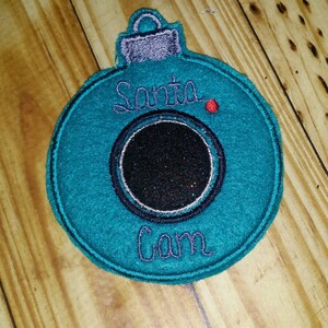 Santa Cam in the Hoop Christmas Ornament Embroidery Design 4x4 DIGITAL ...