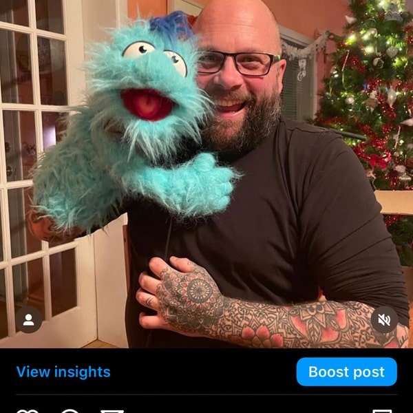 Professional Hand Puppet - Adorable Ghost - Muppet Style Character ...