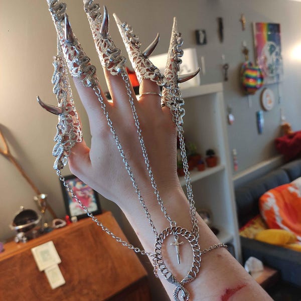 Nosferatu Set- Gothic Headpiece, Goth Halo, Alternative Tiara, Alt ...