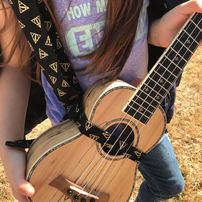 Ukulele Hug Strap Emilia Floral Purple Pink Yellow - Etsy