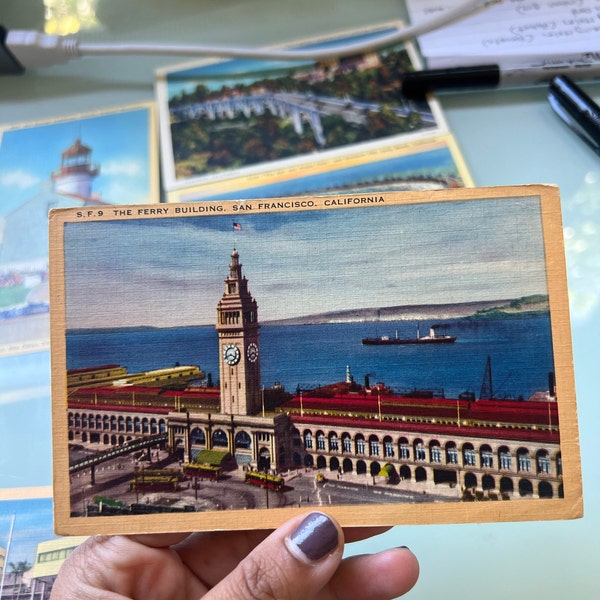 Set of Vintage Sea Postcards , Vintage Postcard Set, Unused and Used ...