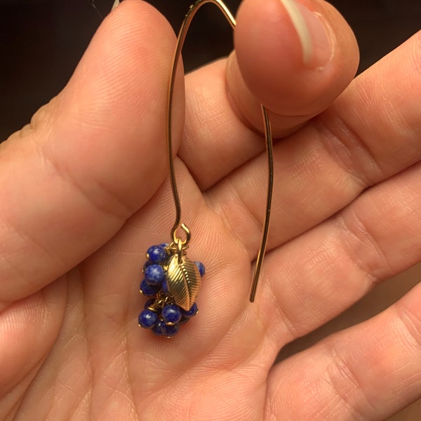 Micro Lavender Purple Origami Cranes on White Lilies Earrings With ...