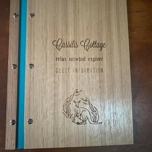 Hotel Compendium, Motel Folder, Airbnb Compendium, Menu Folder, Custom ...