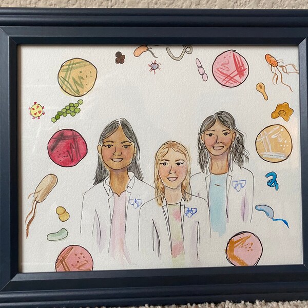 Microbiology Bacteria Sticker Microbiology Gift Science Stickers ...