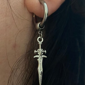 Dagger Earrings, Sword Earrings, Punk Earrings, Goth Earrings, Mens ...