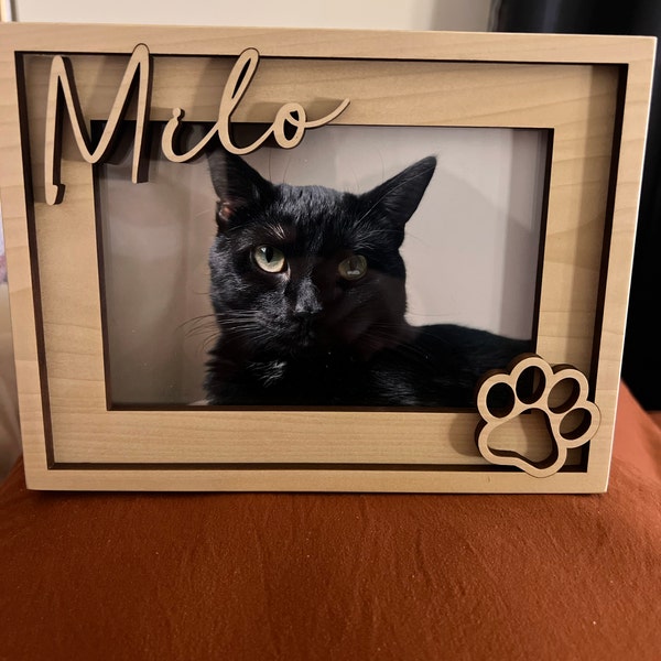 Personalized Cat Frame | Custom Cat Name Picture Frame | Gifts for Cat ...