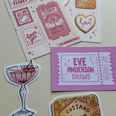 Cosmetics A6 Vinyl Sticker Sheet - Etsy