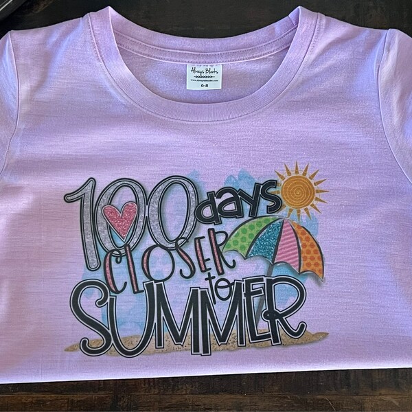 100 Days of School Heat Transfer- 100th Day of School Htv Transfer- 100 ...