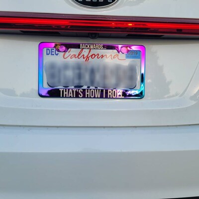 Customized Laser Engraved Stainless Steel License Plate Frame ...