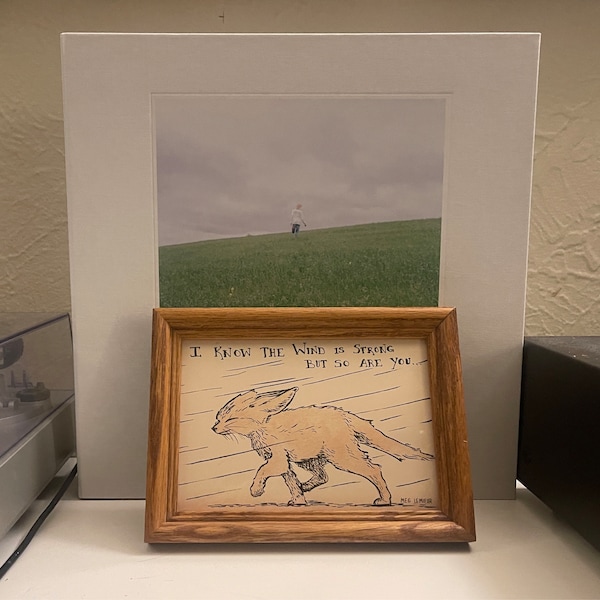 Fox in the Wind 5"x7" Art Print - Etsy