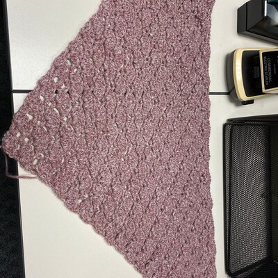 Crochet Elegant Triangle Shawl Written Pattern Sirin's Crochet Instant ...