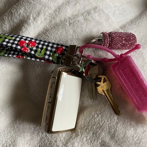 Retro Smiley Faces Key Fobs, Keychain Wristlet, Key Fobs, Fun Key Fobs ...